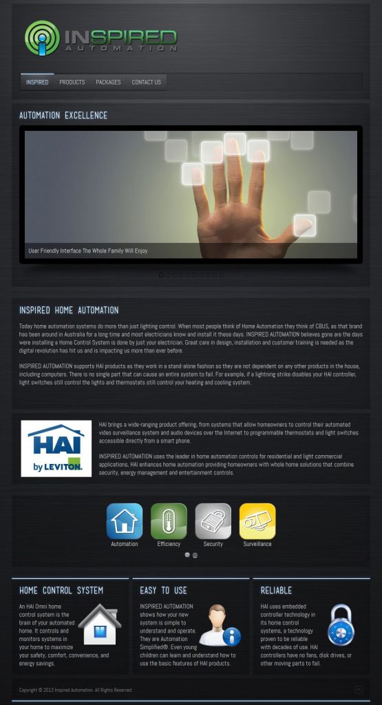Inspired Automation - Helpwise Website Development
