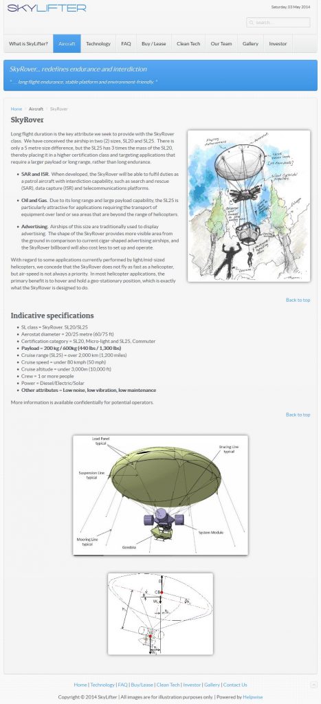 Skylifter - Helpwise Website Development