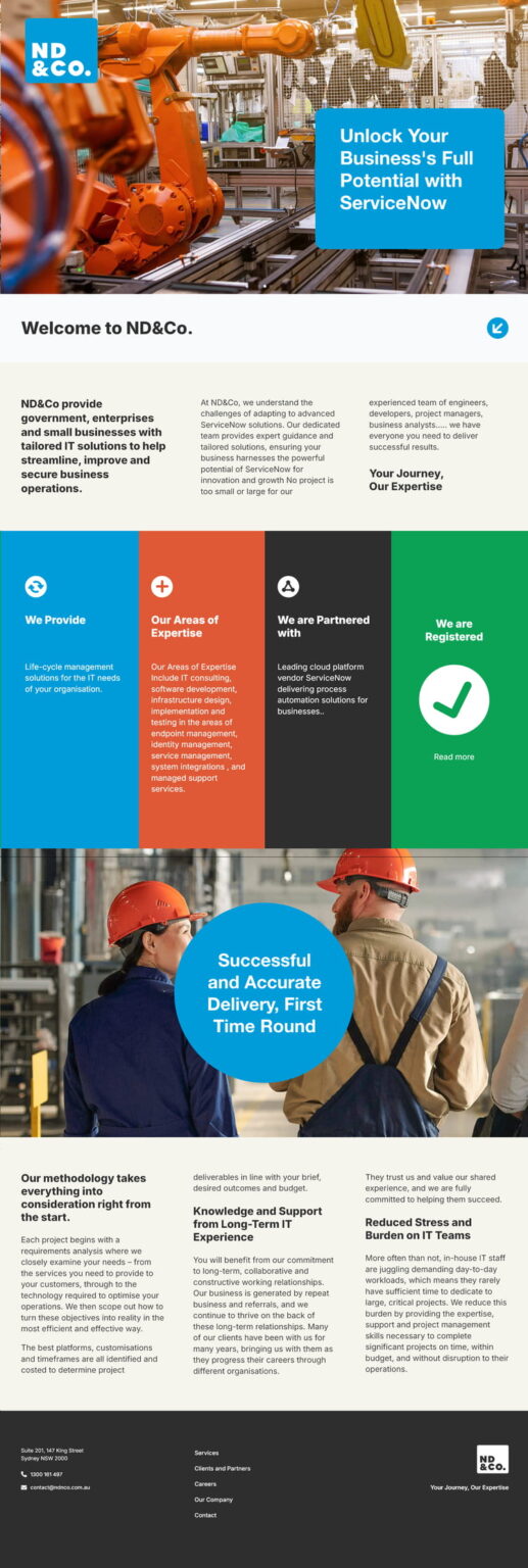 ND&Co - Helpwise Website Development